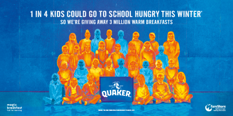 Quaker x Magic Breakfast x FareShare: Share the Warmth campaign | Magic ...
