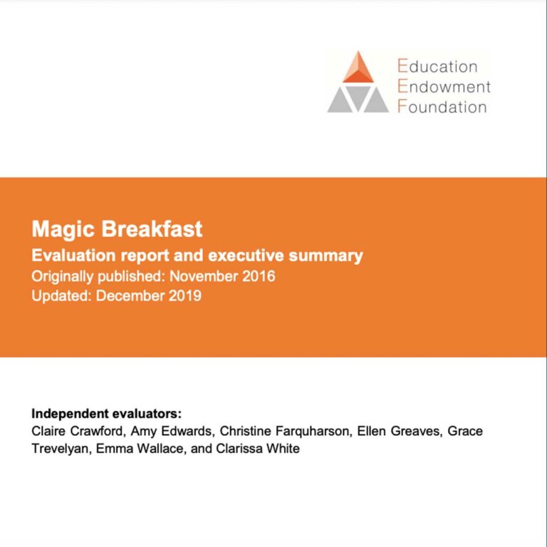 Education Endowment Foundation and Magic Breakfast | Magic Breakfast