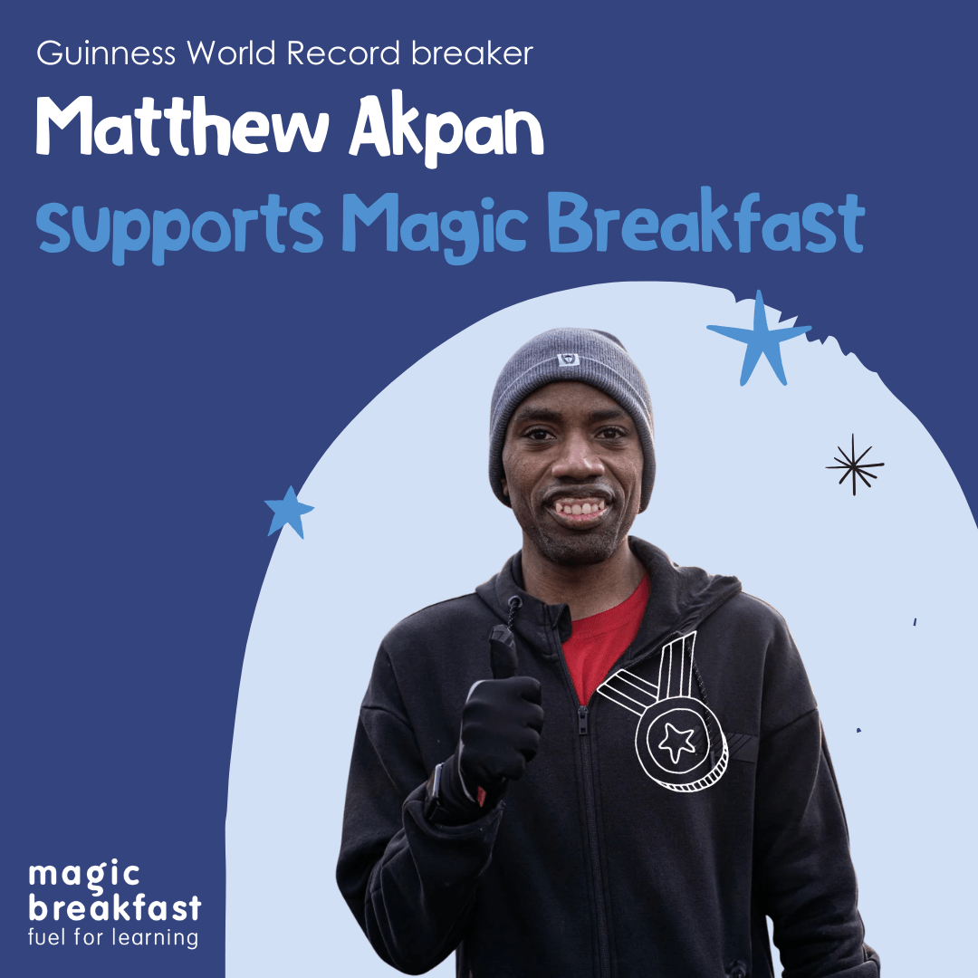 Record‑breaking runner Matthew Akpan supports Magic Breakfast | Magic ...