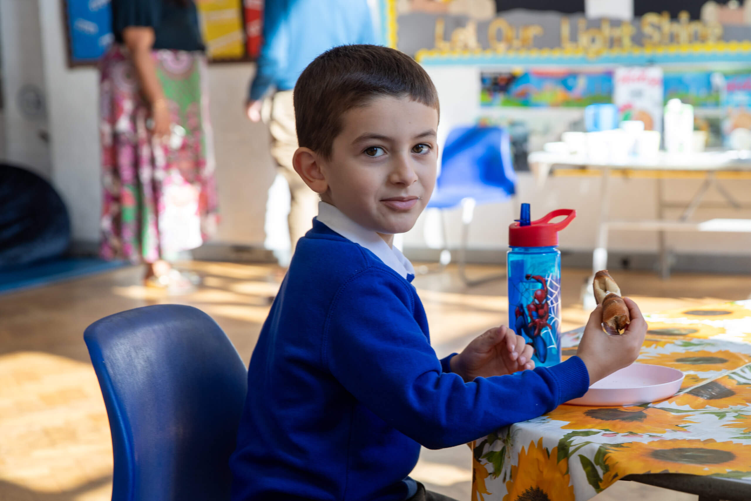 In discussion with Associate Assistant Headteacher, Jamie Rhodes ...